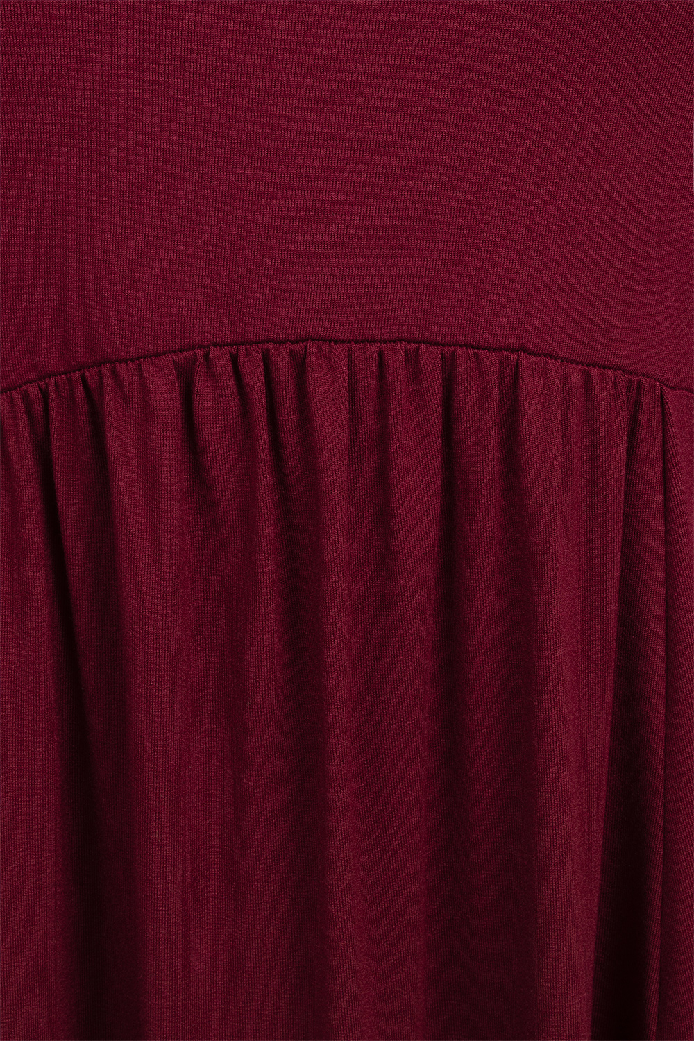 Amy - Sukienka z okrągłym dekoltem z wiskozy AirJet bordowa | NOWA ...